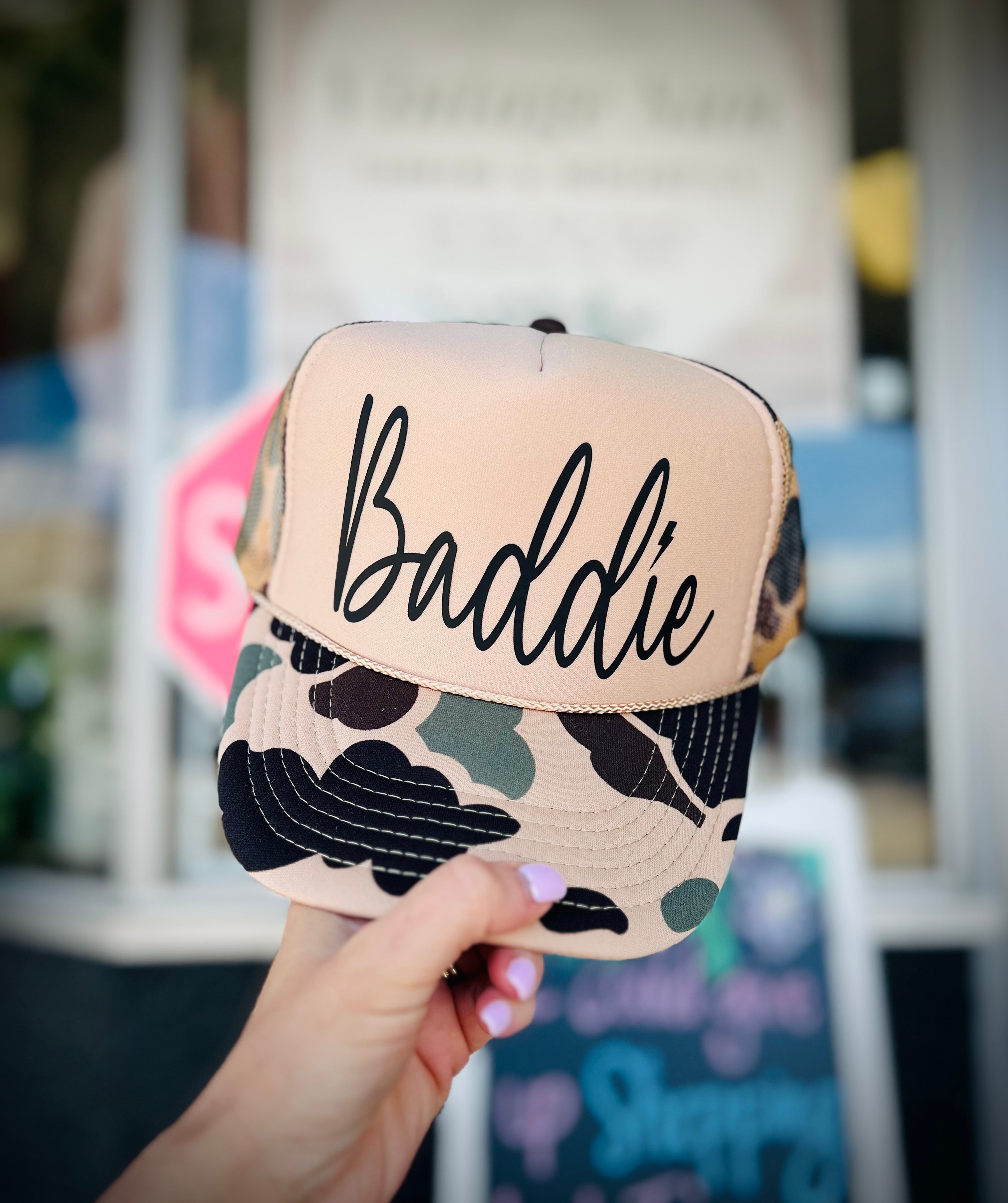 BADDIE TRUCKER HAT | Vintage Sun